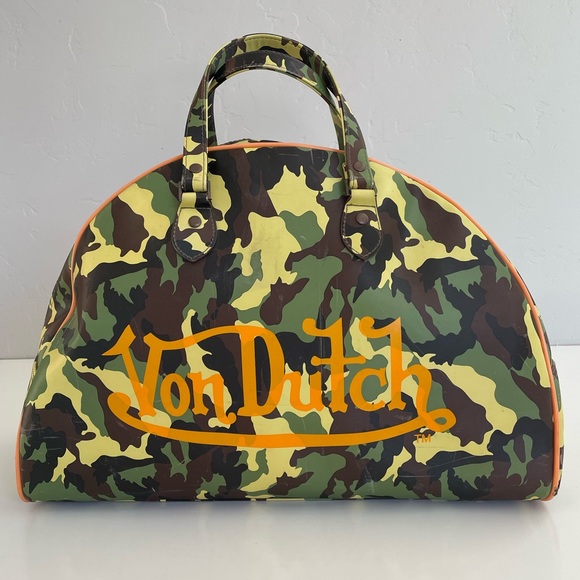 Von Dutch | Bags | Rare Von Dutch Camo Duffel Bag | Poshmark